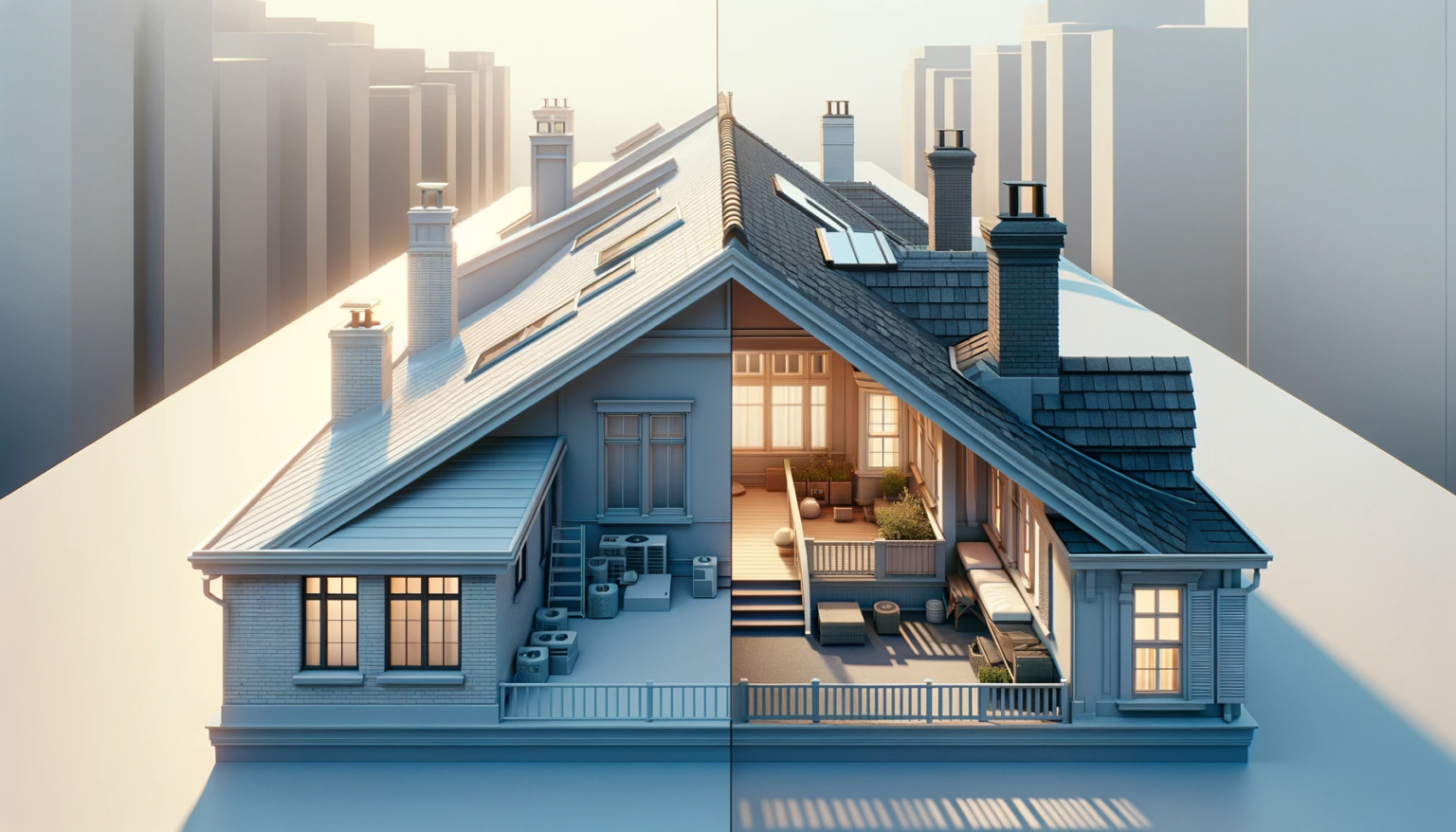 Flat vs. Pitched Roofs